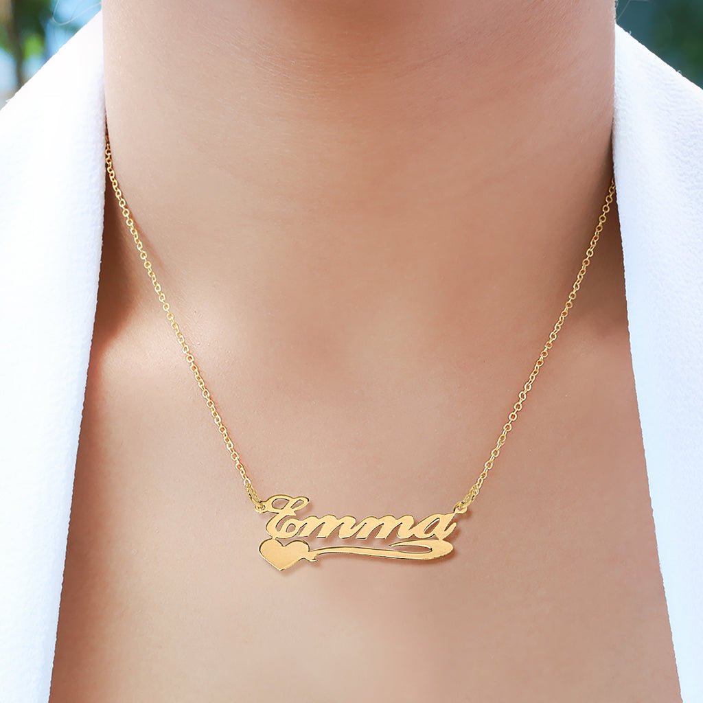 Scripted Emma Name Necklace – Jay Aimee Designs